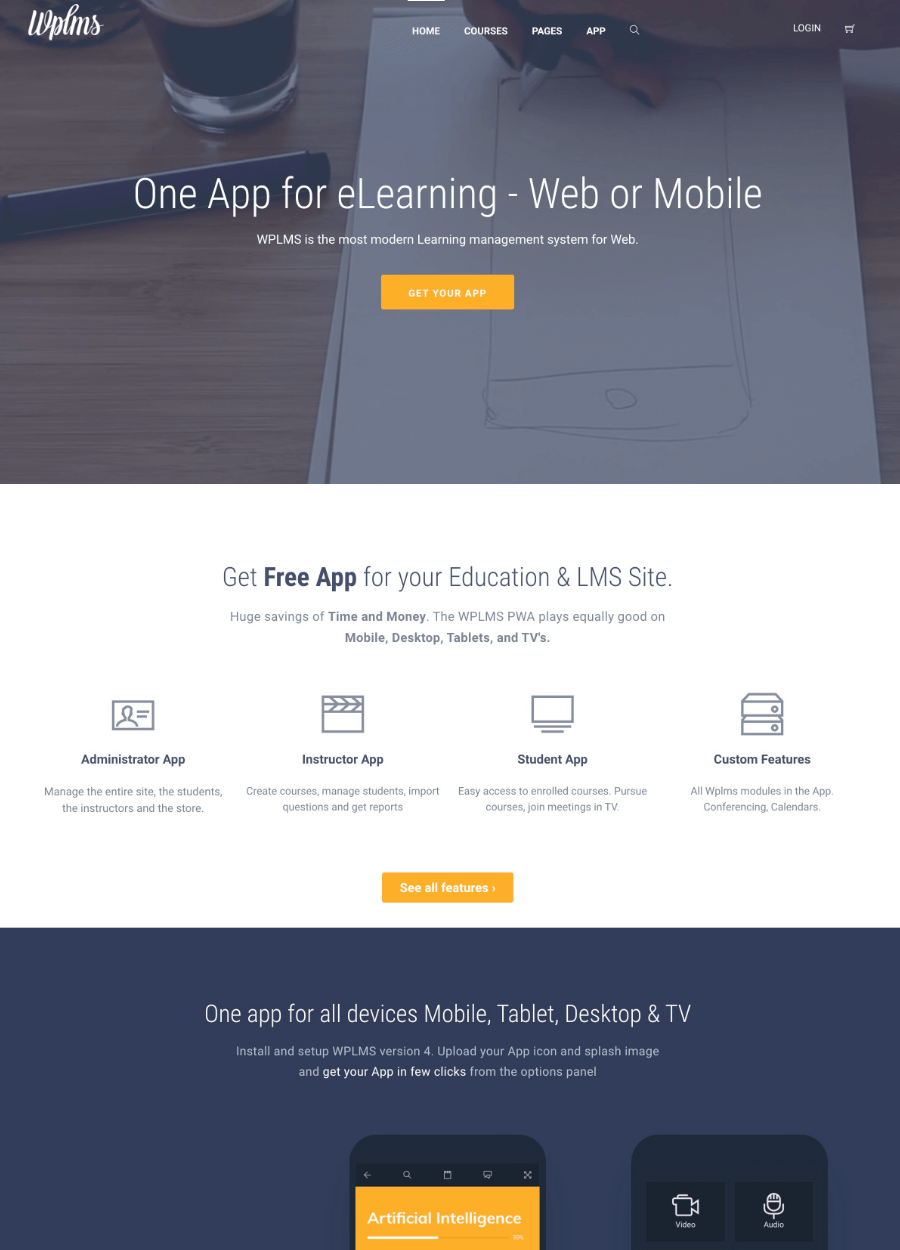 WordPress LMS – WPLMS Demos